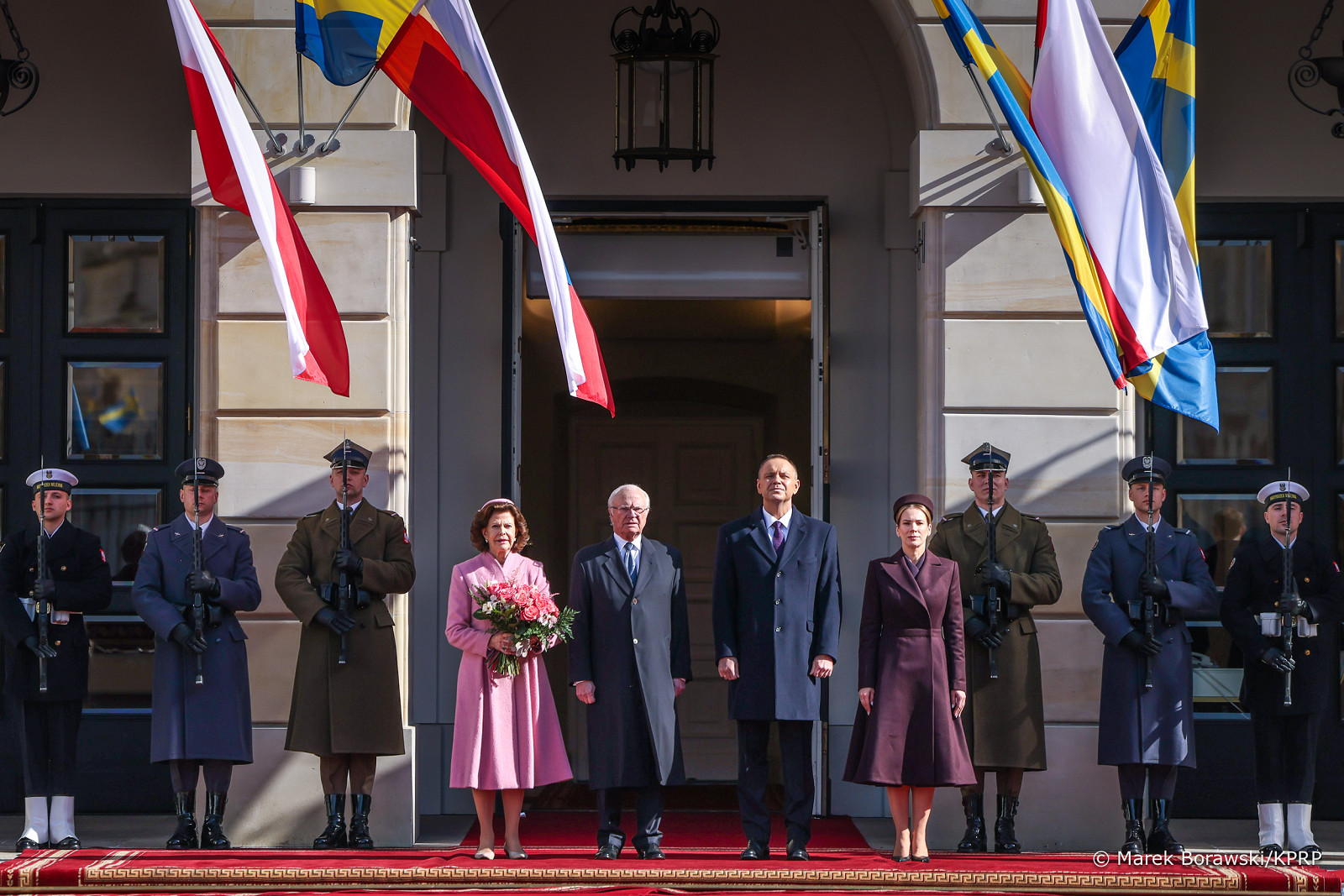 Marta Nawrocka met with Queen Silvia of Sweden - Summit of First Ladies ...